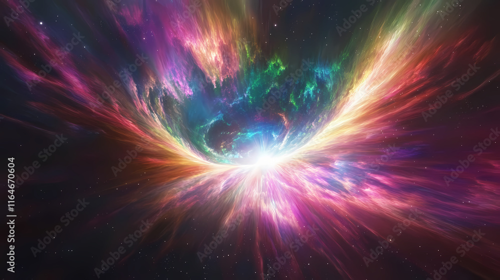 Стоковая иллюстрация «Aurora borealis commonly known as the northern ...