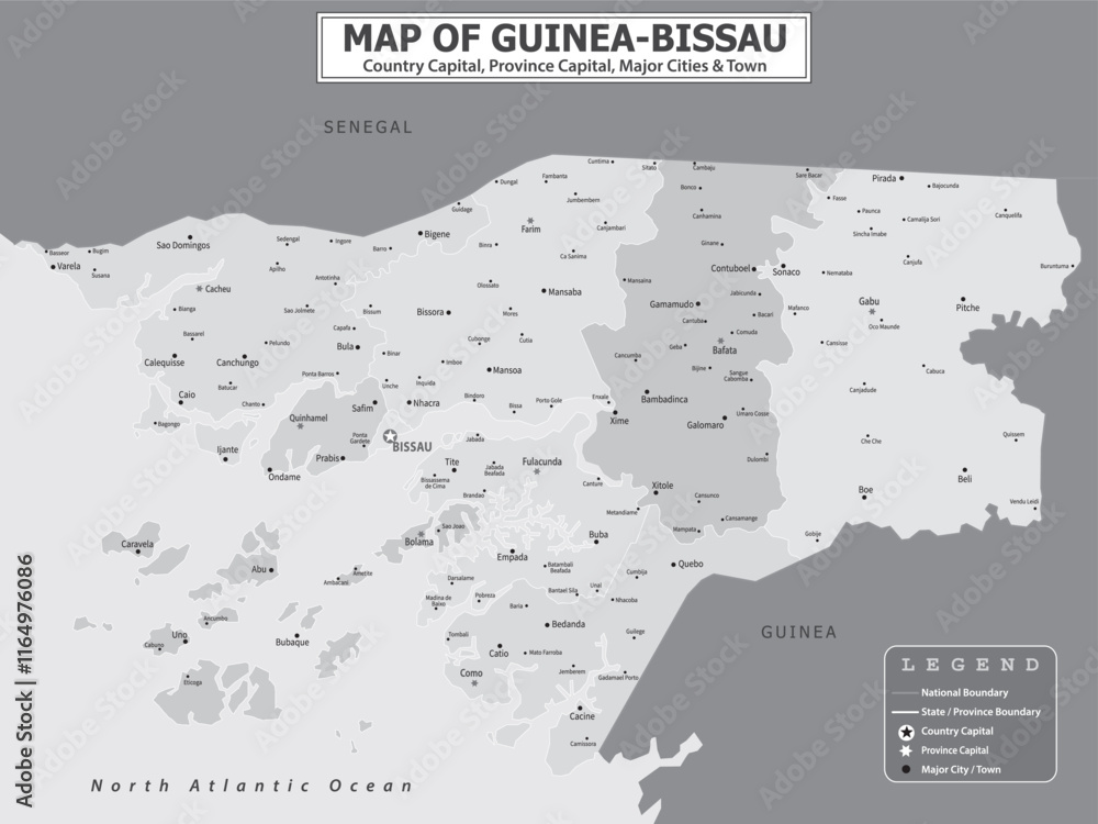 African Countries Geography Political map. Political map of country ...