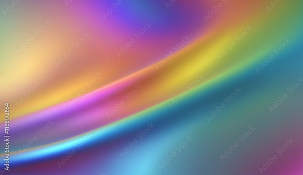 gaussian blur soft rainbow titanium liquid fluid shiny smooth metal ...