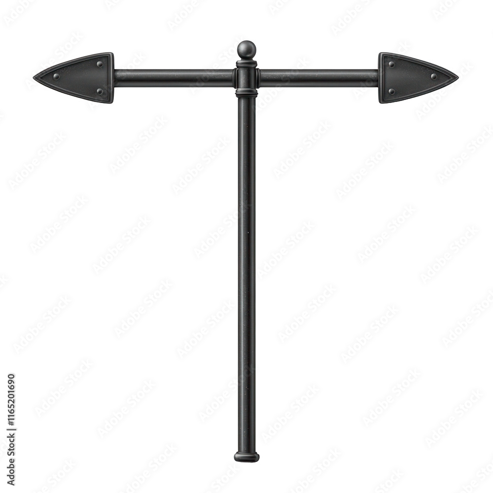 Directional signpost with transparent background outdoor location ...
