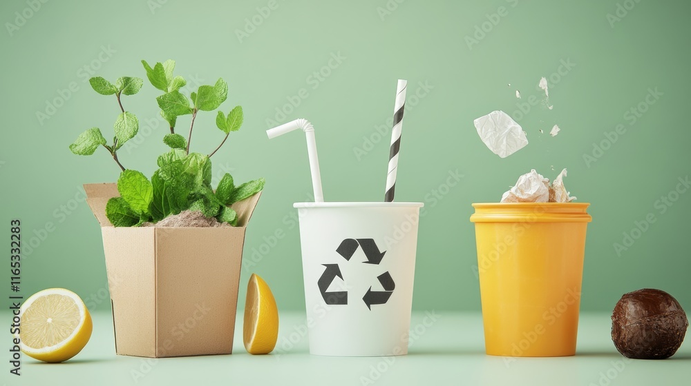 A visual comparison of environmental impacts between conventional and ...