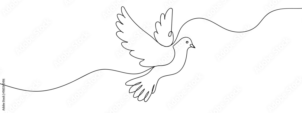 pigeon line art vector illustration with transparent background ...