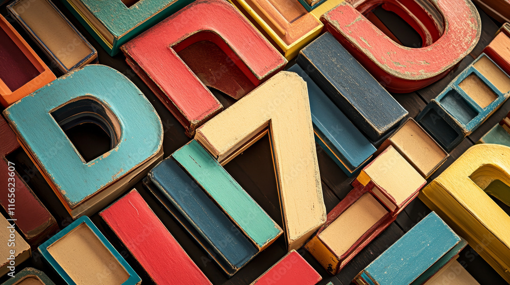 Tall font typography book covers, alphabet poster layout templates ...