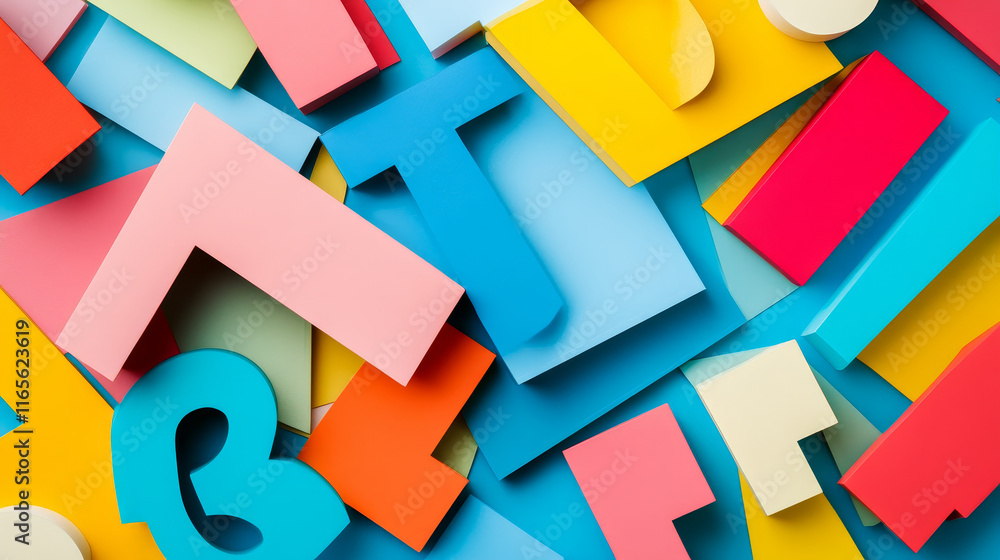 Ilustración de Stock Tall font typography book covers, alphabet poster ...