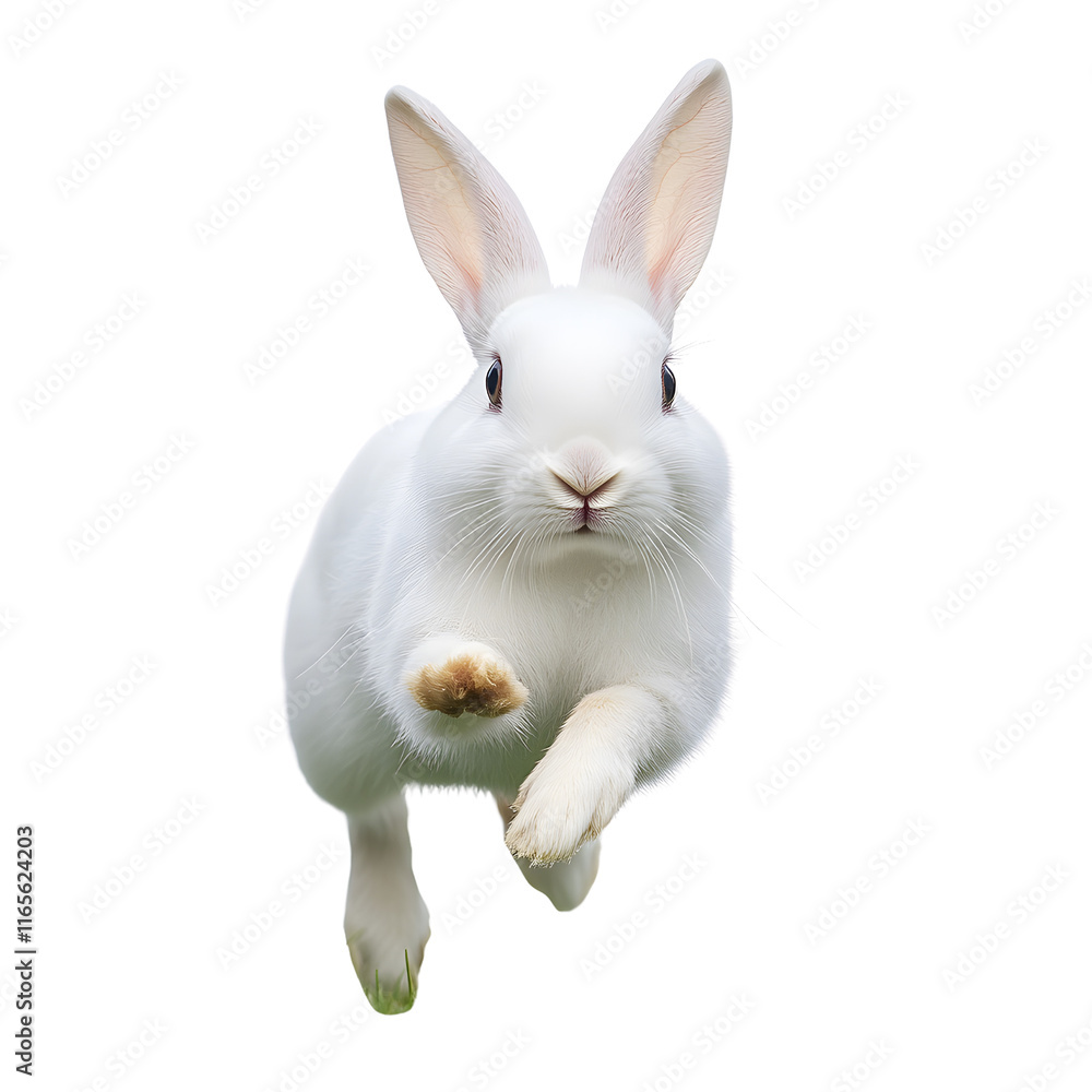 white rabbit Playful animal playing background removed PNG images ...