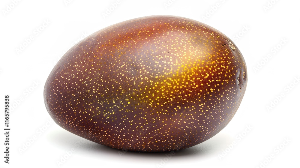 Mango with clear details and full depth of field standing alone on pure ...