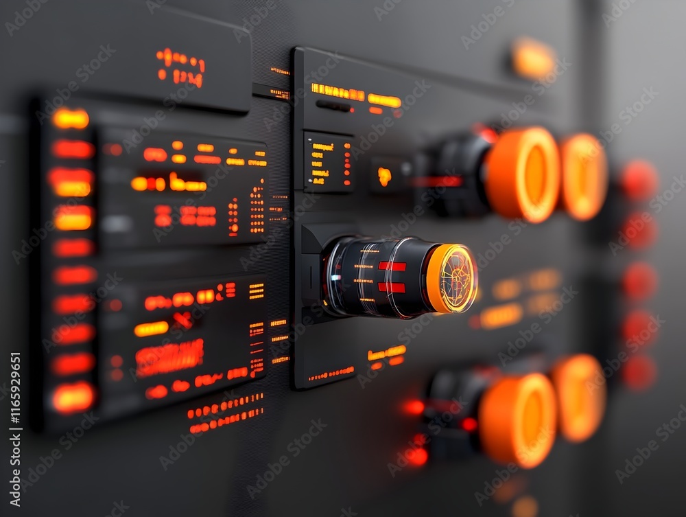 Sleek minimalist digital environment featuring complex algorithms ...