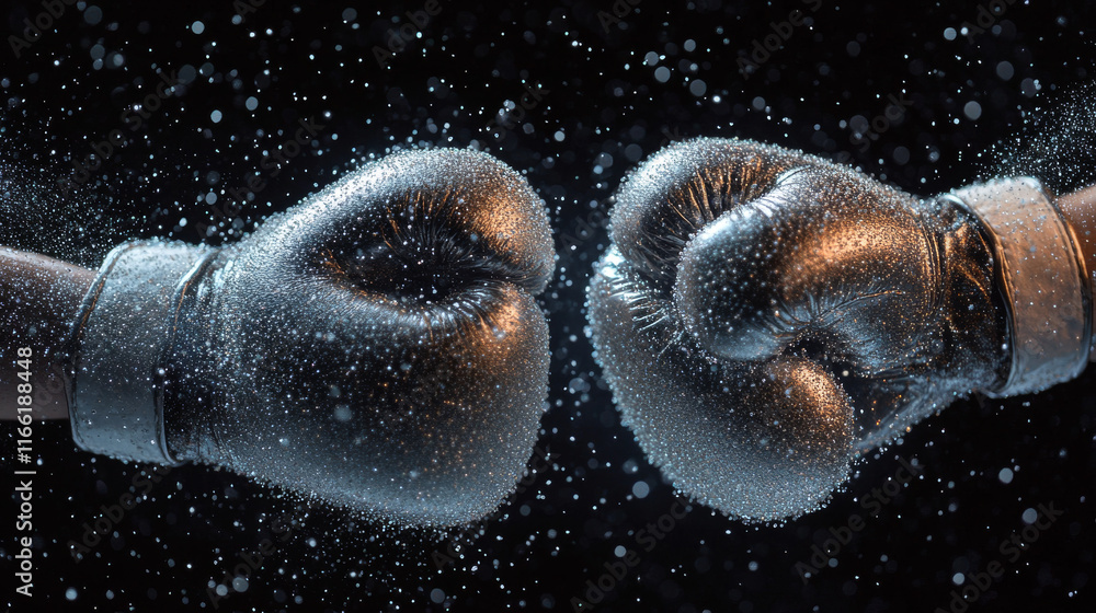 The Boxing of the particles. A Boxing match consists of small circles ...