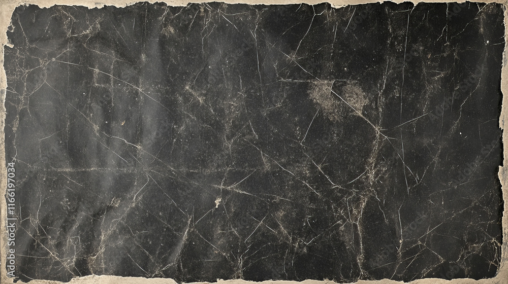 Стокова ілюстрація Crumpled black paper sheet texture. Realistic vector ...