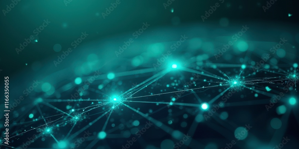 Global Network: Abstract digital representation of a connected world ...