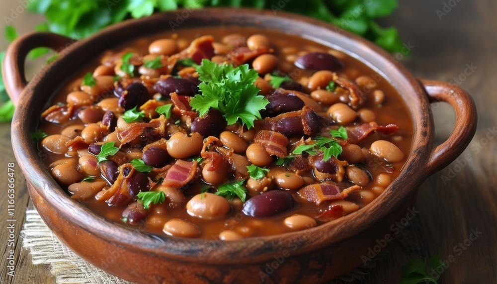 Authentic Brazilian Feijao Tropeiro with Stir Fried Beans and Fresh ...