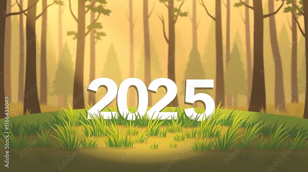 an aerial view of a lush green forest in 2025, a world map incorporated ...