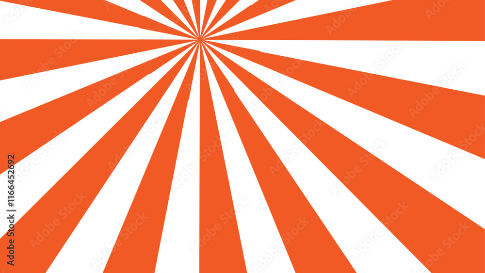 Modern seamless retro vintage burst sunrise sunbeam element spiral striped illustration sunray ...