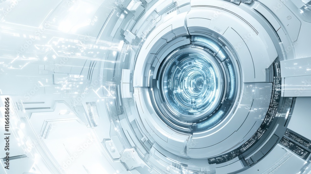 clean white futuristic background illustration modern abstract ...