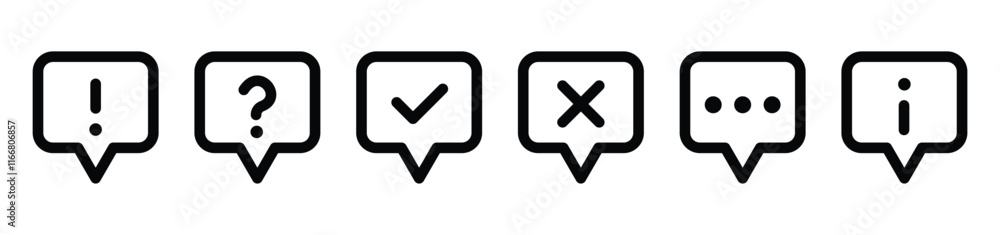 Stock-Vektorgrafik „pop up annotation icons for app, web, ui. simple ...