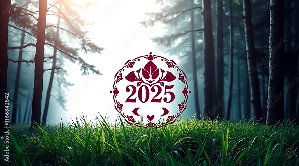 aerial view of green forest in 2025, a world map, bright green 2025 ...