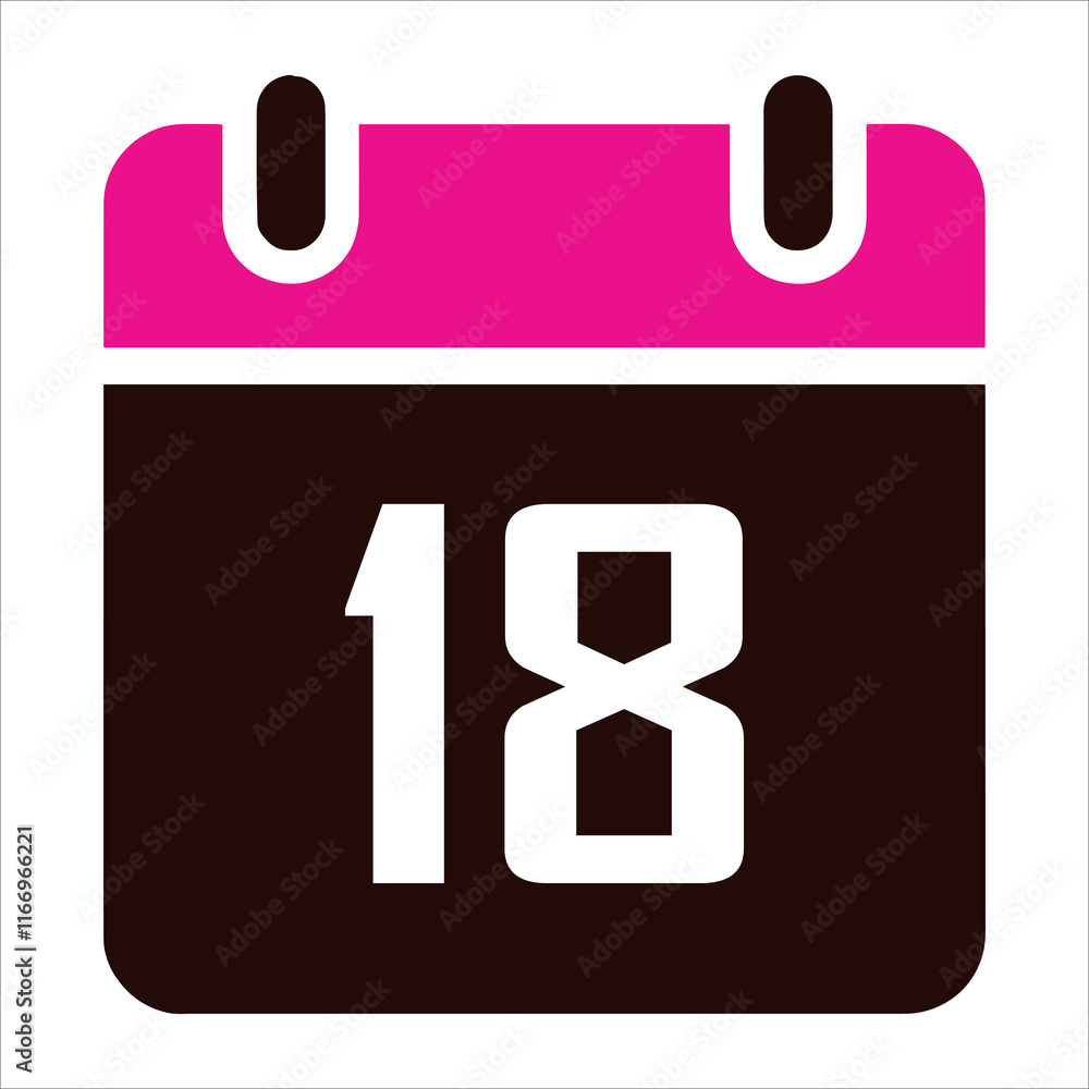 Flat Calendar, Vector simple icon calendar of the month collection of ...