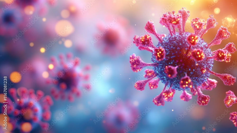 Human Papillomavirus HPV Structure Close-Up Science Illustration of ...