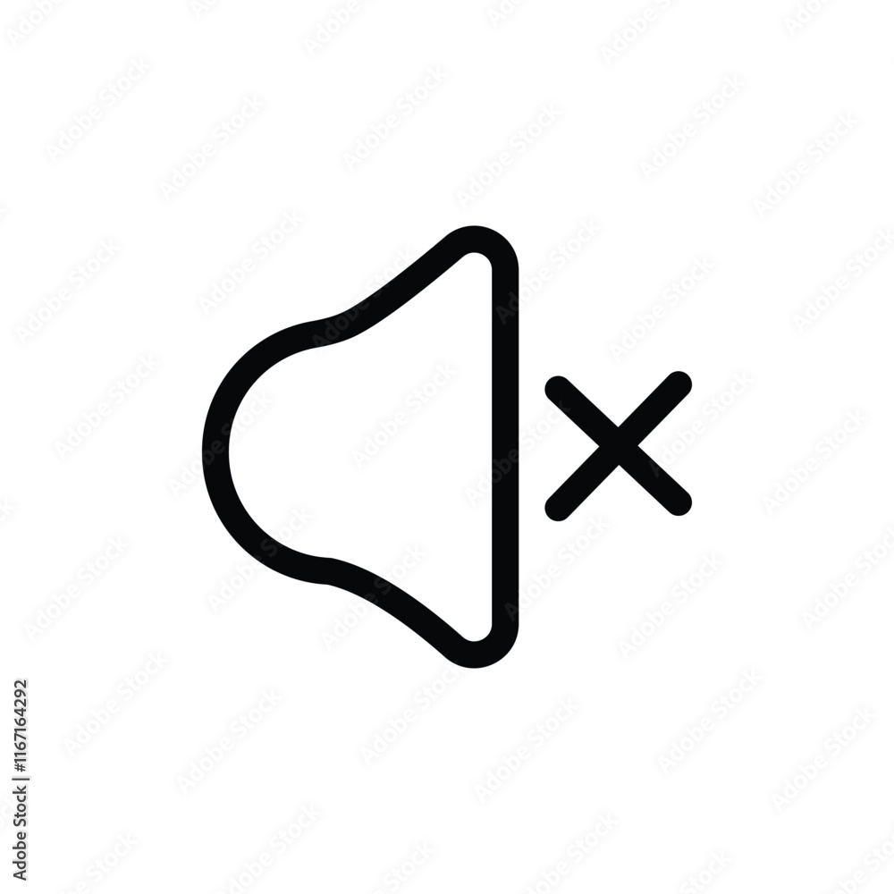 Quiet please icon on white background. Keep silence symbol. Silent mode concept. Vector Stock ...