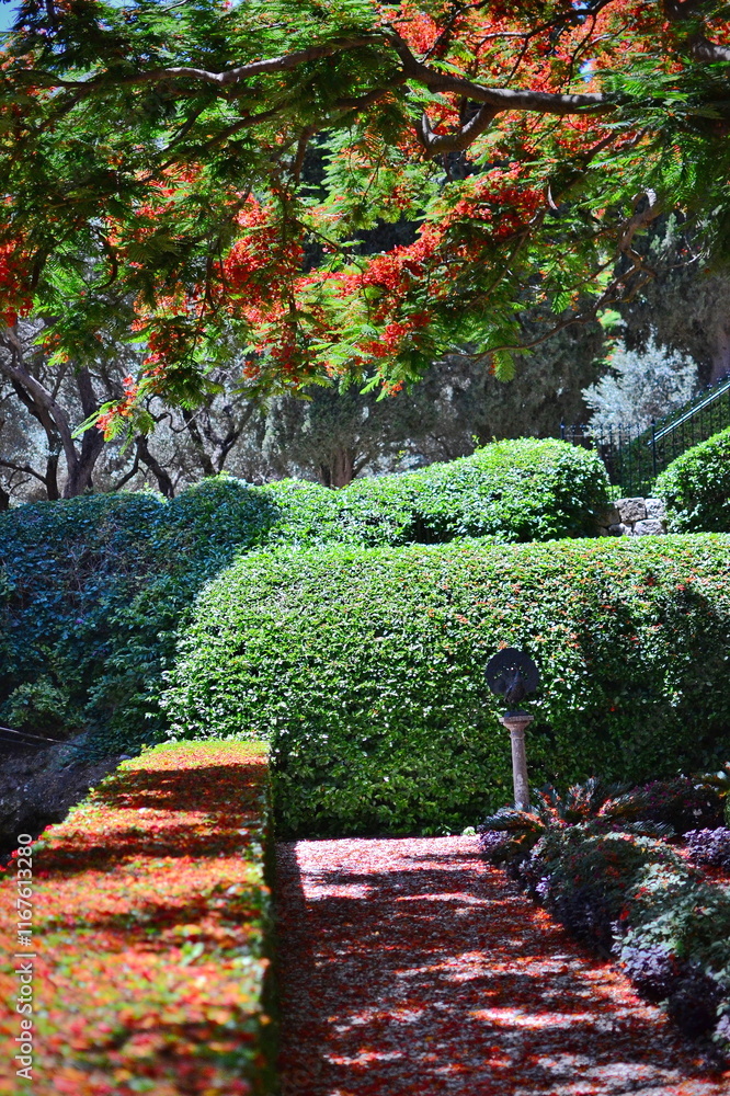 Haifa, Israel. The Bahai Gardens on Mount Carmel. The most visited ...