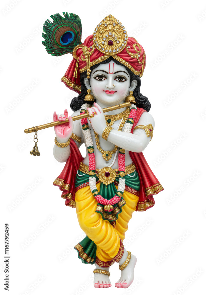Lord Krishna PNG, divine figure, krishna icon, spiritual image, lord krishna statue Stock Photo ...