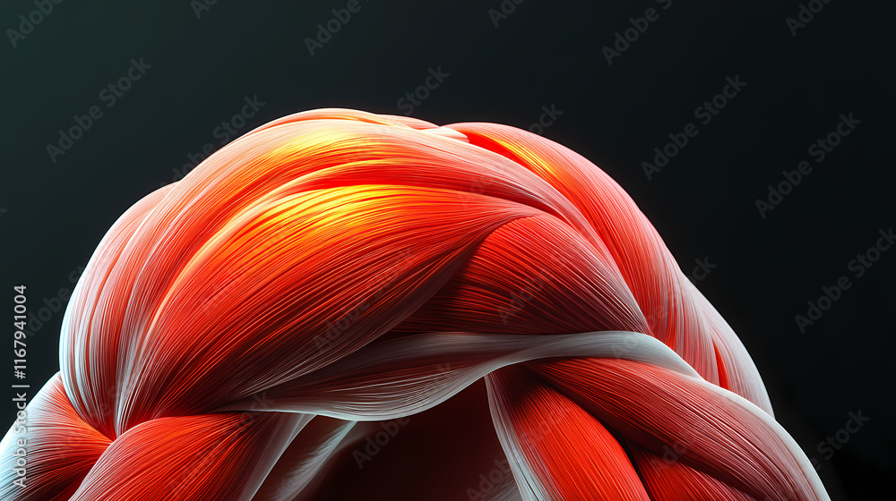 Highlighted deltoid muscle in the upper limb, deltoid, muscle, upper ...