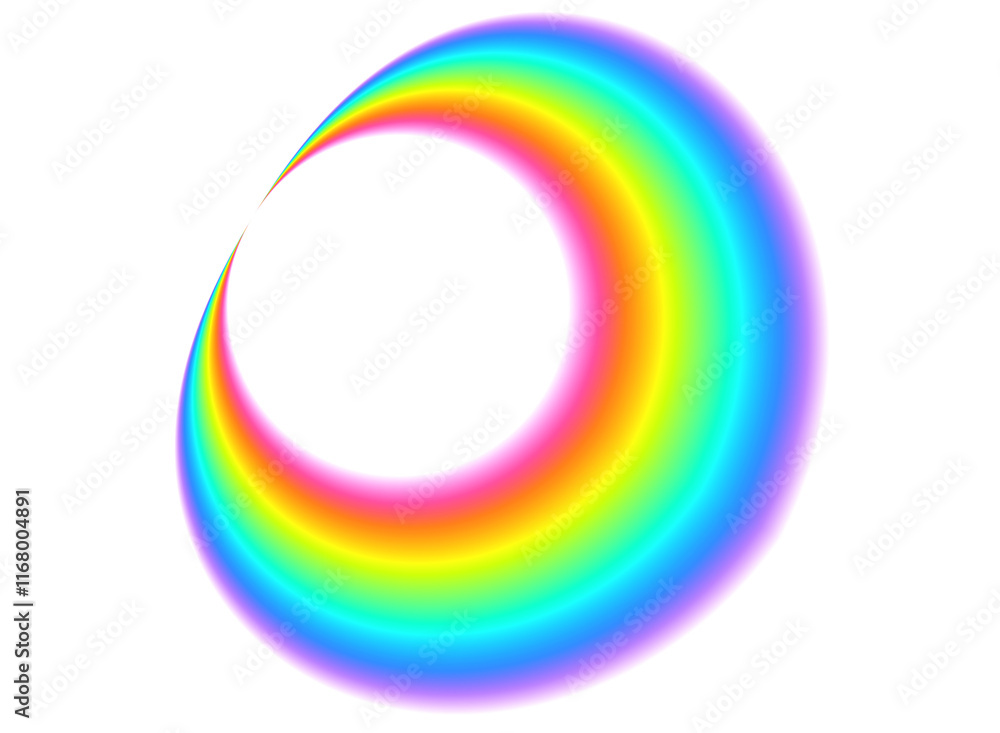 Optic spectrum lighting flare cut out on transparent backgrounds 3d ...