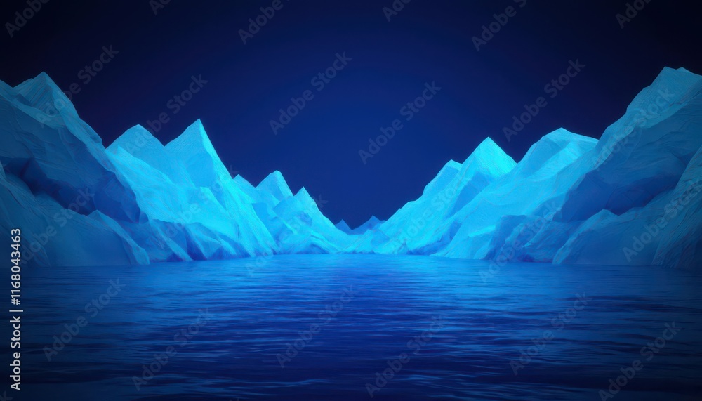 climate change impact. A symbolic representation of glowing water ...