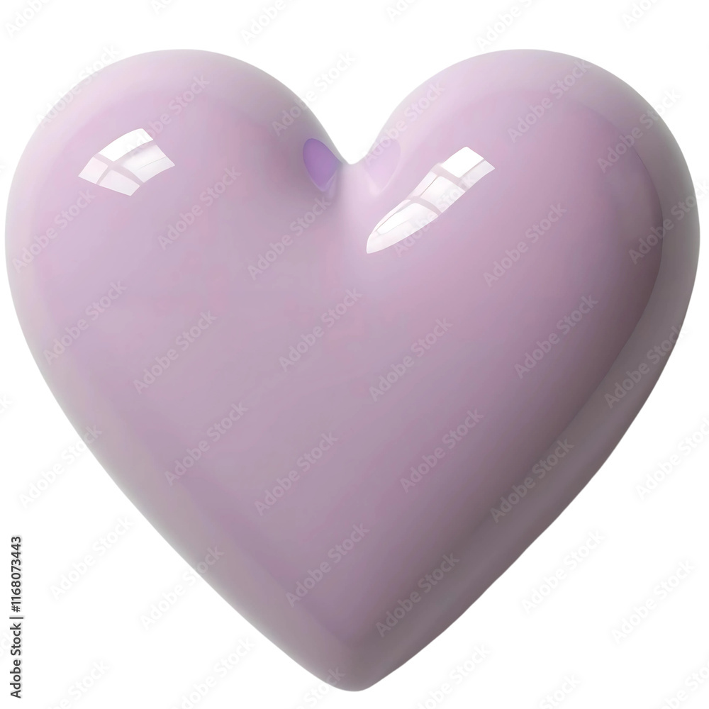 Violet heart on transparent background cut out Stock Photo | Adobe Stock