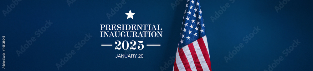 Stock-Illustration „2025 US Presidential Inauguration banner with USA ...