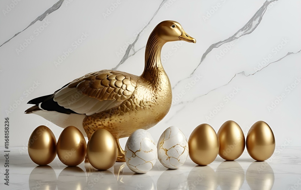 Duck and duck egg background image, animal, food, gold, advertising ...