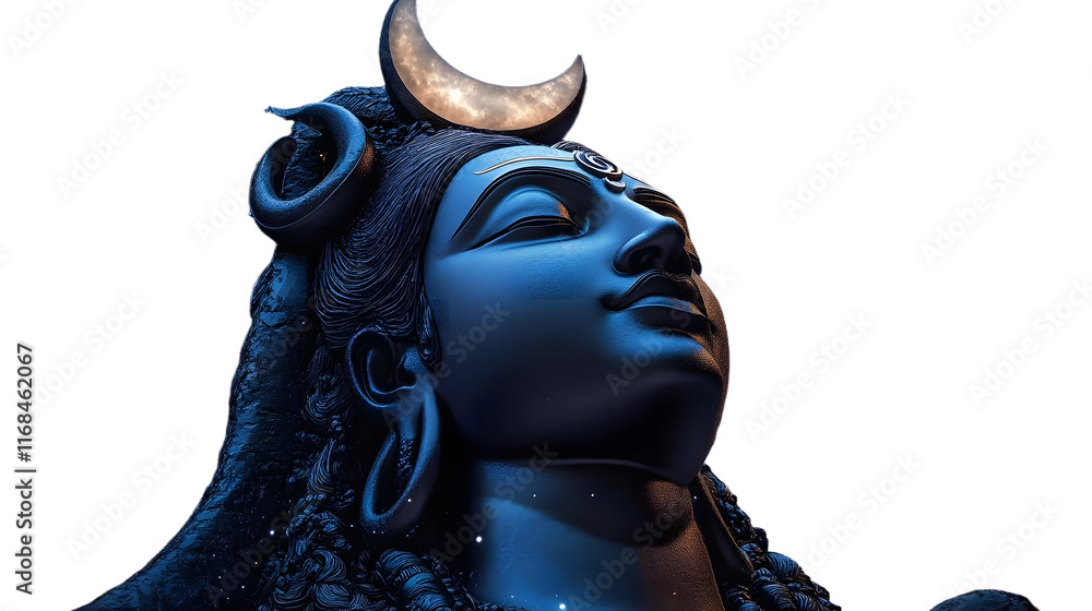 Adiyogi Black Shiv Sculpture Coimbatore Statue With Moon On The Head ...