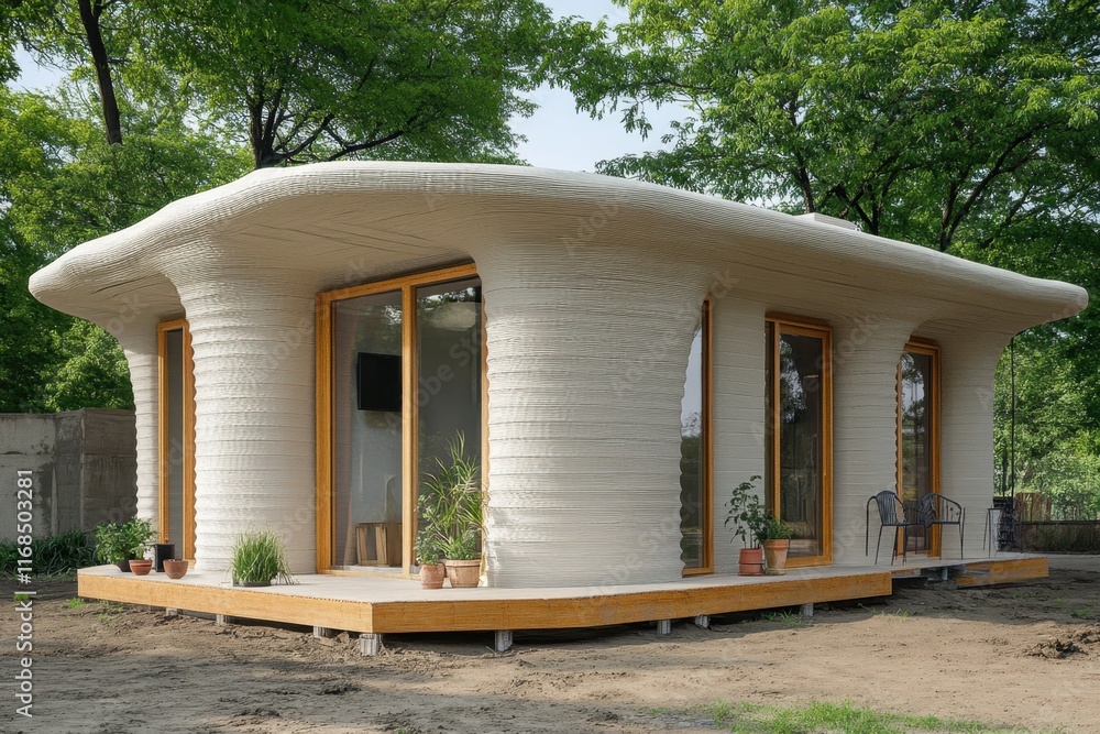 Innovative 3D printed house showcases modern sustainable architecture ...