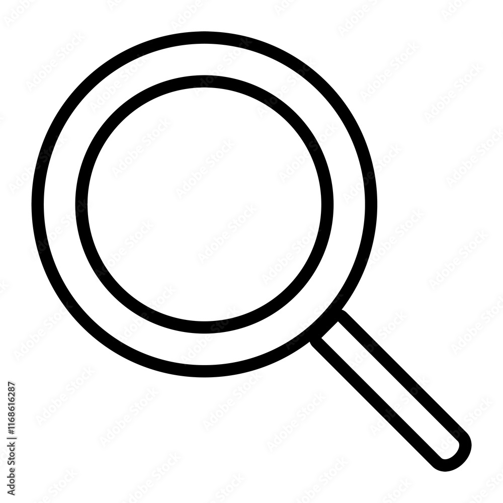 Search icon png, magnifying glass illustration on transparent ...