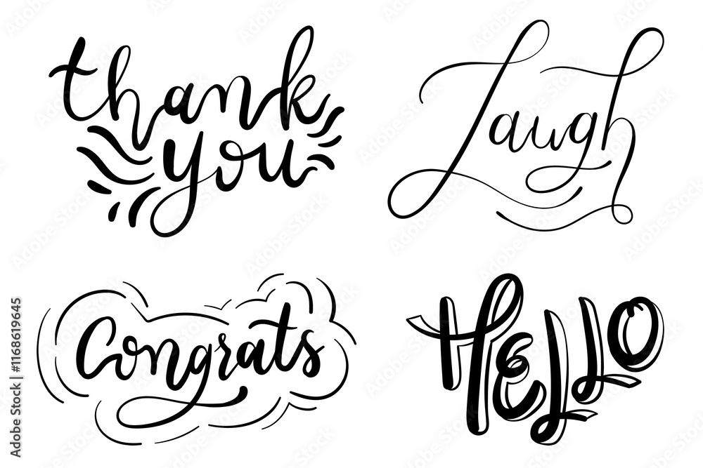 Png doodle cursive fun words transparent background Stock Illustration ...