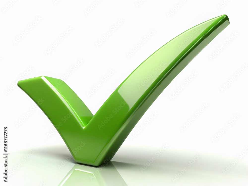 Green Check Mark PNG, Confirmation, Approval, Success Symbol, Right-Aligned Image with Copy ...