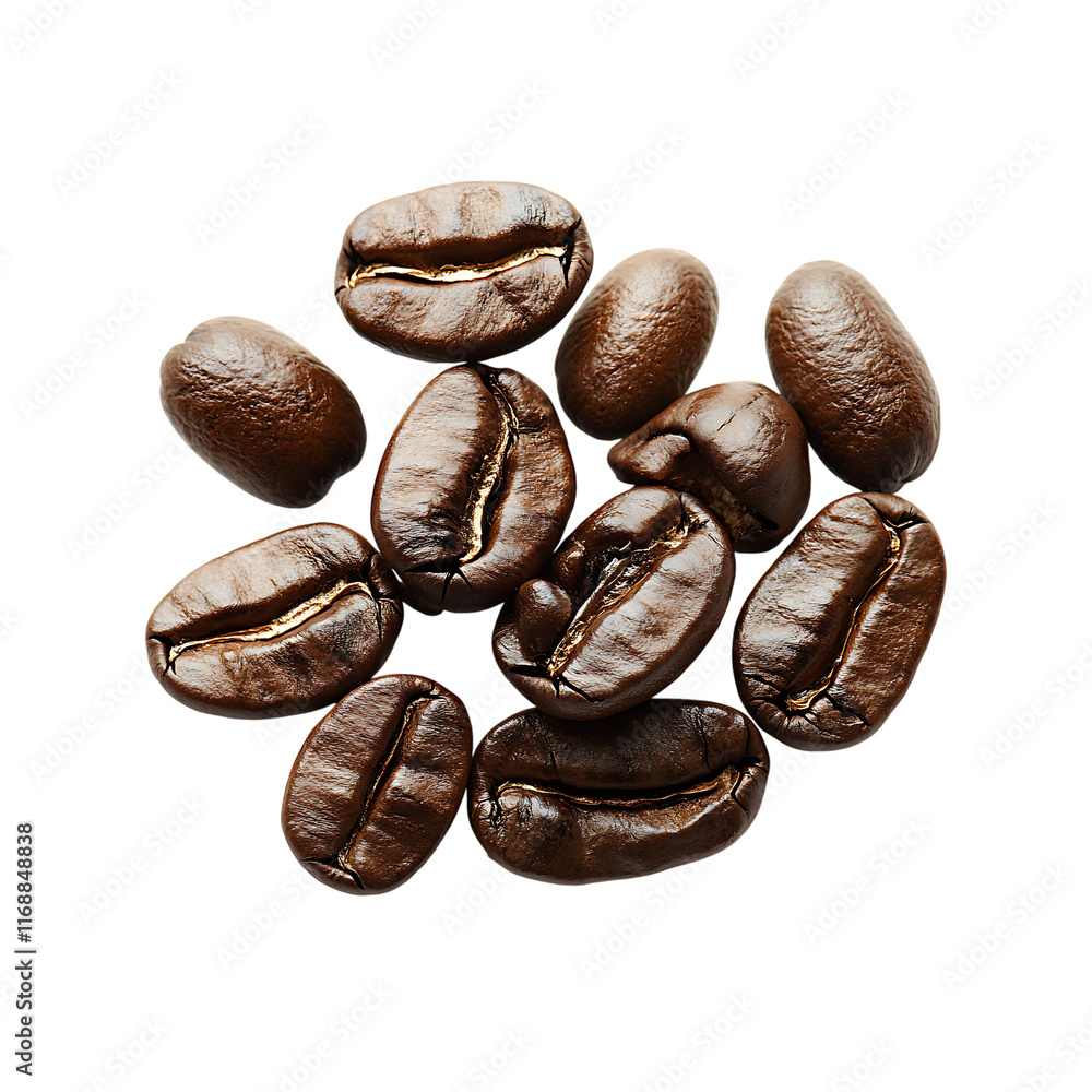 coffee bean isolated on a transparent background, in PNG format, coffee ...