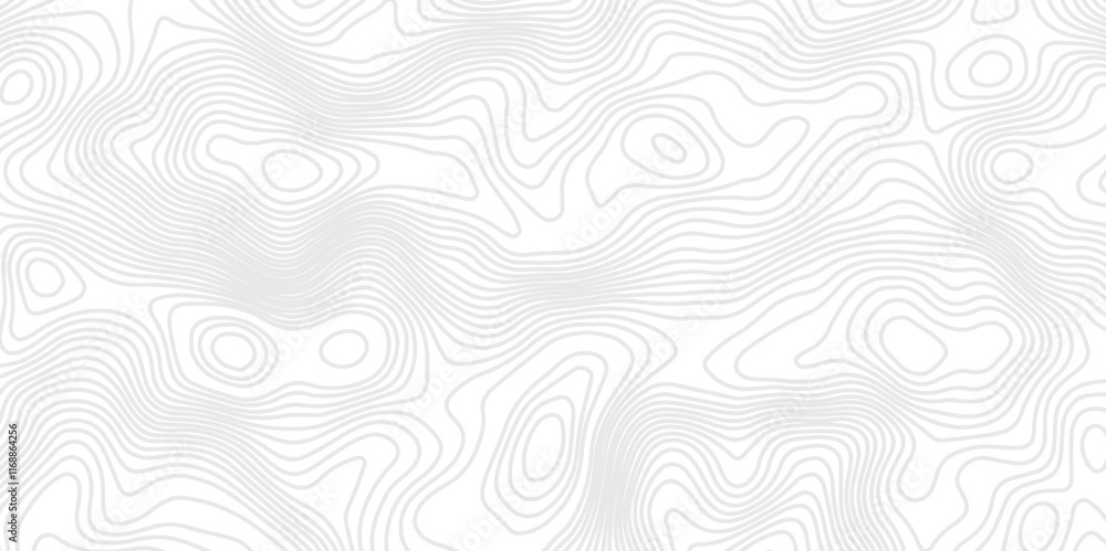 Abstract black and white topographic contours lines of mountains ...