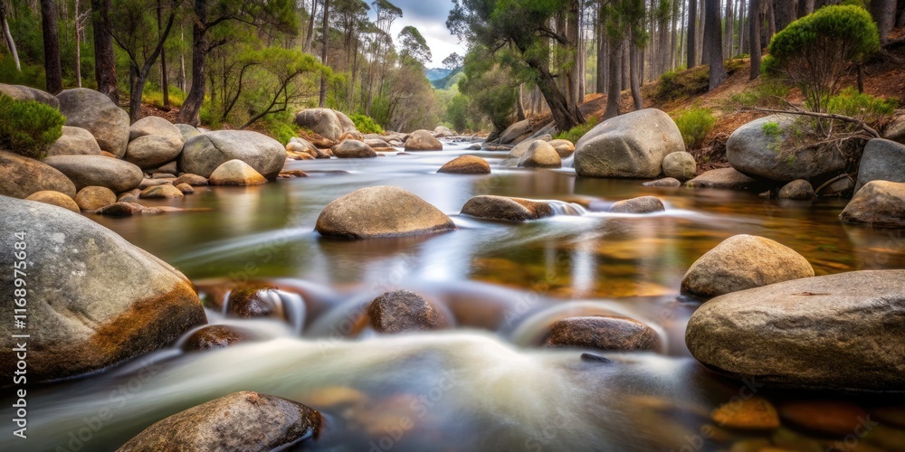 Smooth water, rocks, and minimalist long exposure capture the beauty of ...
