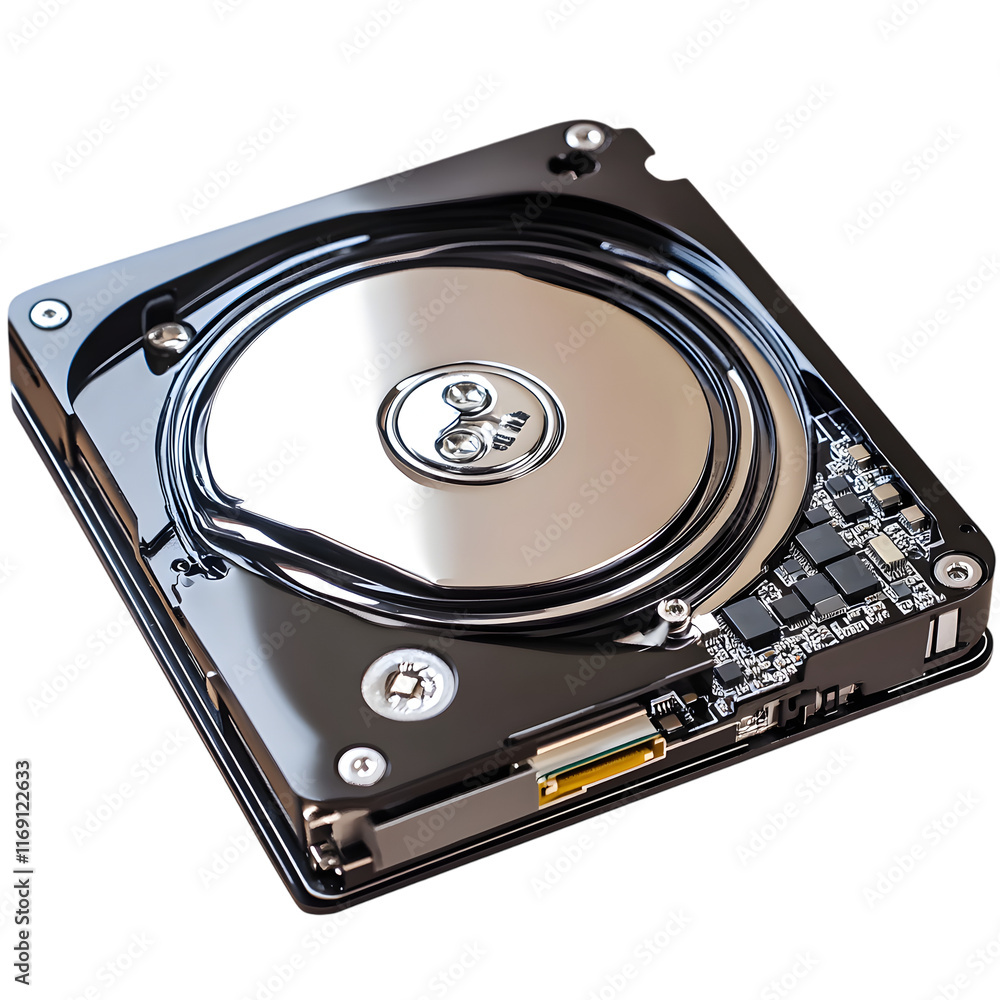 Computer hard disk drive isolated on transparent background hard disk ...