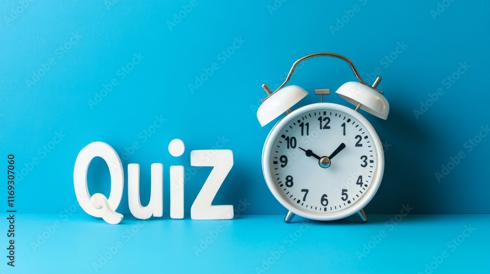 Time-Bound Quiz: Test Your Knowledge Stock Illustration | Adobe Stock
