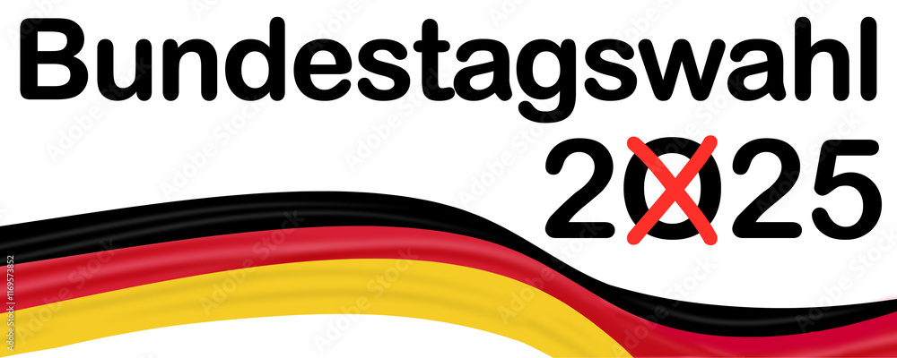 Bundestagswahl-2025-Banner1-6b Stock Illustration | Adobe Stock