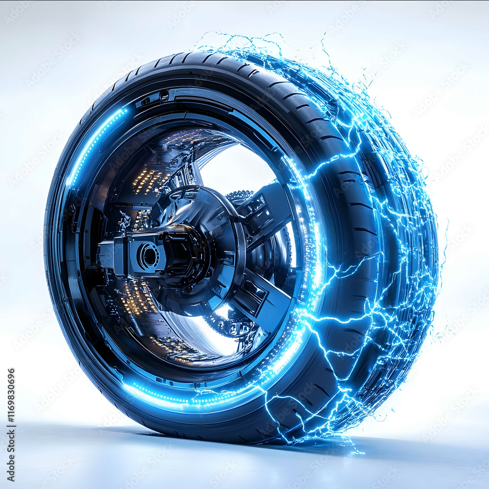 two front wheels Between the two front wheels is the axle with blue ...