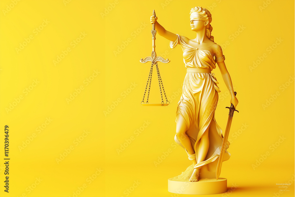 statue of Lady Justice holding scales and a sword, symbolizing fairness, equality, and the legal ...