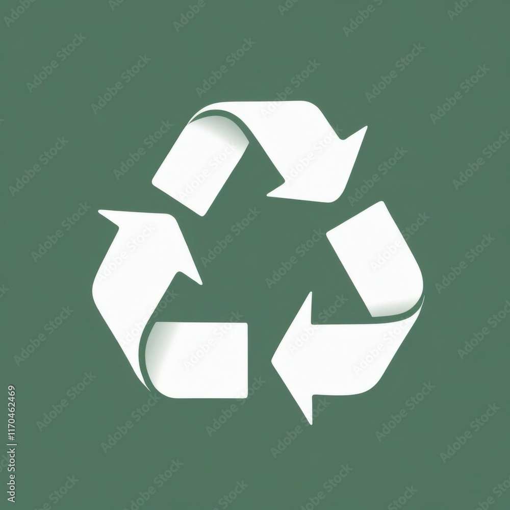 "Iconic Triman symbol representing recycling guidelines in France ...
