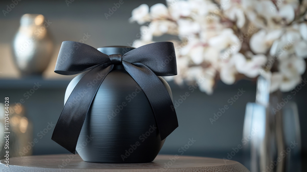 Funeral service, cremation urns vector icons, burial ceremony ...