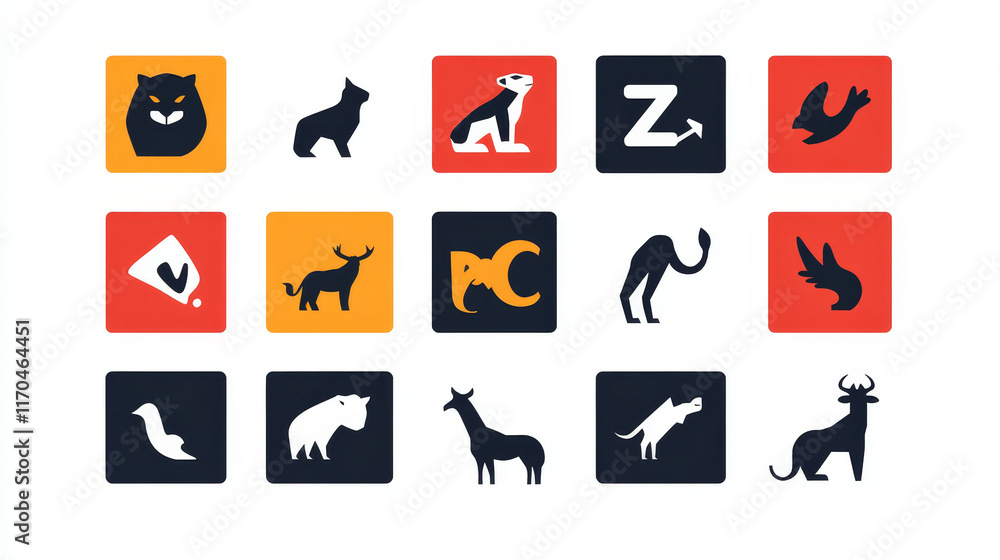 Corporate identity Z icons, brand and business company signs. Zoom, zen ...