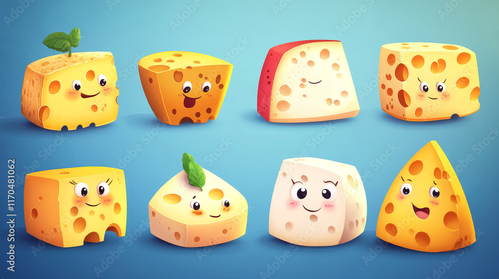 Cartoon maasdam and gouda cheese characters. Word search puzzle game ...