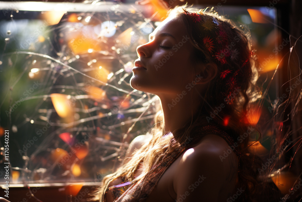 Behold ethereal symphony of existence, as celestial currents intertwine ...