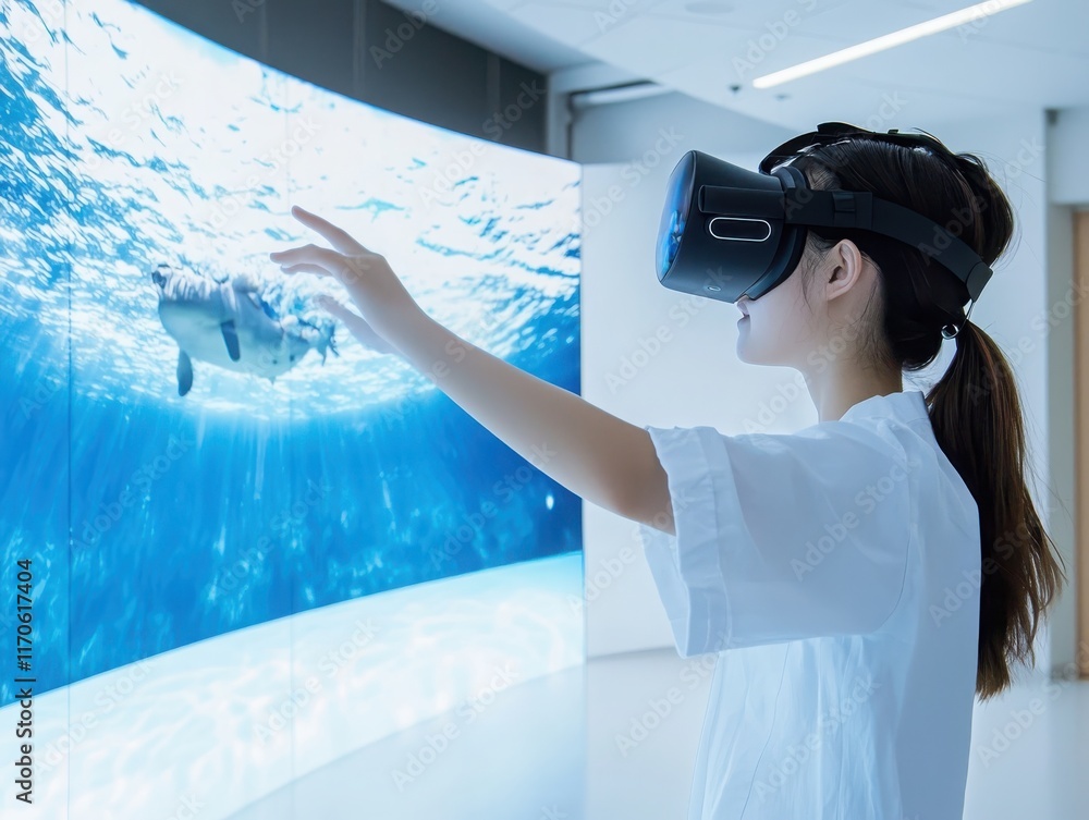 Interactive virtual dive into ocean ecosystems in marine biology class ...